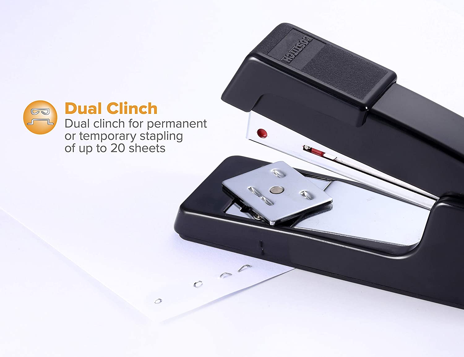 Bostitch B400 Executive Compact Stapler, Half-Strip, Black (B400-BLACK ...